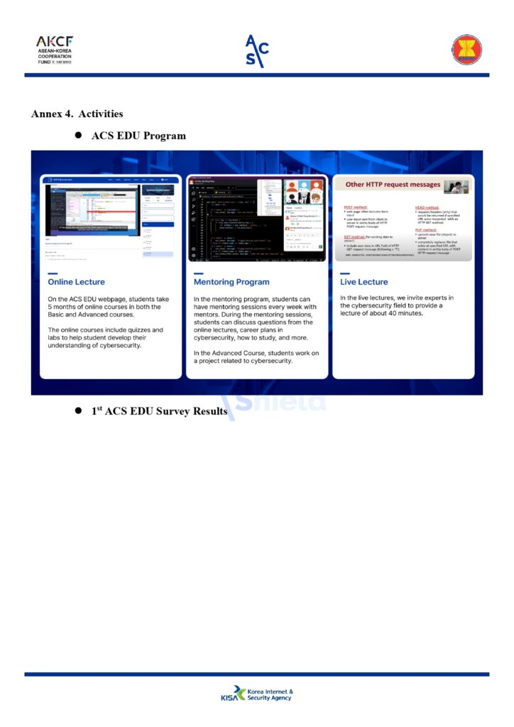 4th ASEAN Cyber Shield (ACS) Online Education Program – Posts and ...